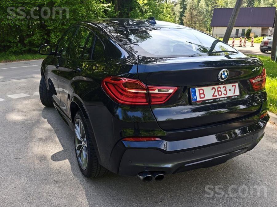 Black BMW X4 2015 in Ogre, with an engine capacity of 3.00 L and mileage of 0 thousand km for 15999 €, photo 7 on AUTOMOTO.COM.LV