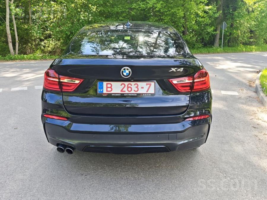 Black BMW X4 2015 in Ogre, with an engine capacity of 3.00 L and mileage of 0 thousand km for 15999 €, photo 8 on AUTOMOTO.COM.LV