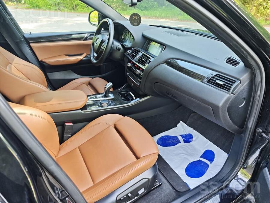 Black BMW X4 2015 in Ogre, with an engine capacity of 3.00 L and mileage of 0 thousand km for 15999 €, photo 10 on AUTOMOTO.COM.LV