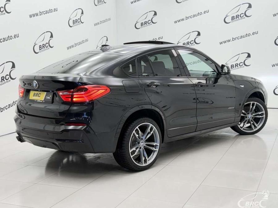 Black BMW X4 2015 in Vilnius, with an engine capacity of 2.00 L and mileage of 206 thousand km for 10900 €, photo 4 on AUTOMOTO.COM.LV