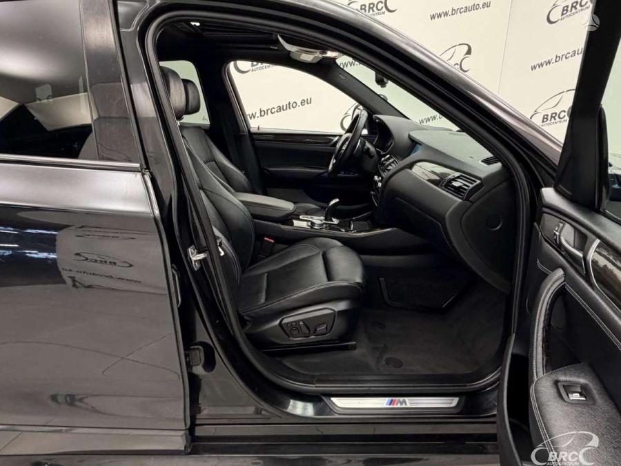 Black BMW X4 2015 in Vilnius, with an engine capacity of 2.00 L and mileage of 206 thousand km for 10900 €, photo 6 on AUTOMOTO.COM.LV