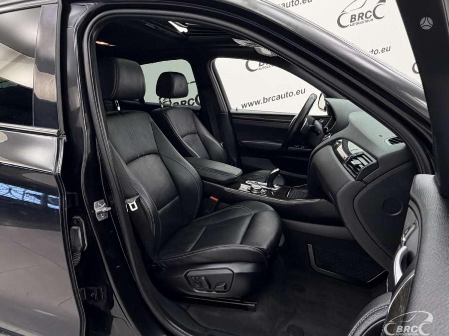 Black BMW X4 2015 in Vilnius, with an engine capacity of 2.00 L and mileage of 206 thousand km for 10900 €, photo 9 on AUTOMOTO.COM.LV