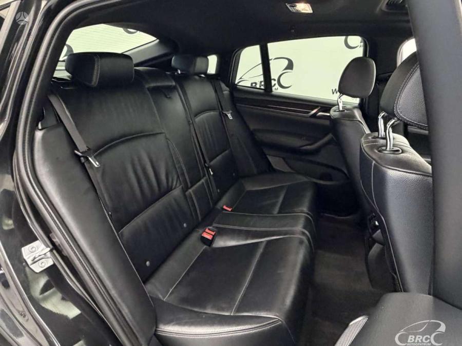 Black BMW X4 2015 in Vilnius, with an engine capacity of 2.00 L and mileage of 206 thousand km for 10900 €, photo 13 on AUTOMOTO.COM.LV