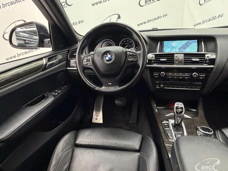 Black BMW X4 2015 in Vilnius, with an engine capacity of 2.00 L and mileage of 206 thousand km for 10900 €, photo 15 on AUTOMOTO.COM.LV