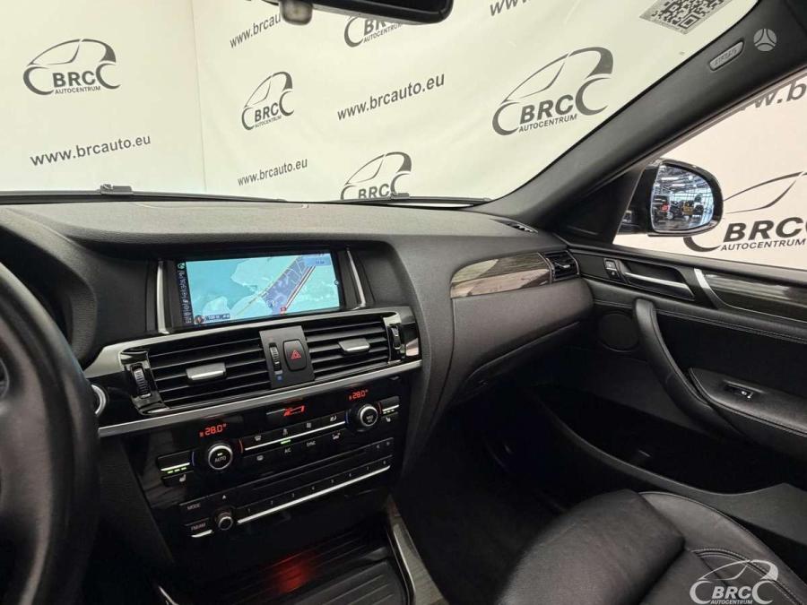 Black BMW X4 2015 in Vilnius, with an engine capacity of 2.00 L and mileage of 206 thousand km for 10900 €, photo 28 on AUTOMOTO.COM.LV