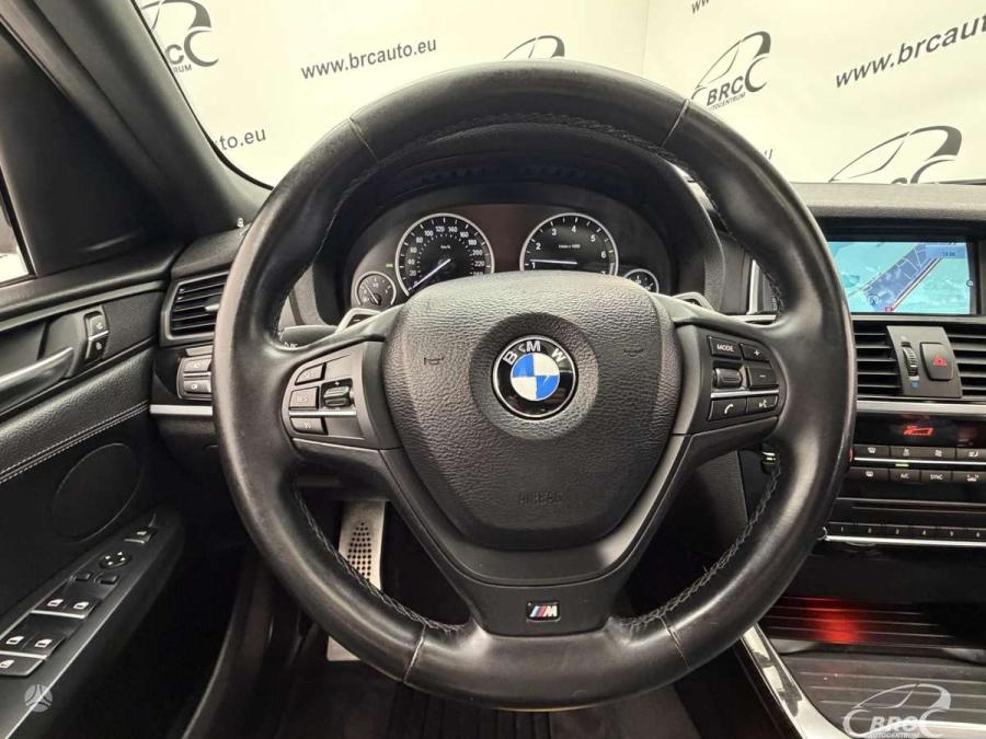 Black BMW X4 2015 in Vilnius, with an engine capacity of 2.00 L and mileage of 206 thousand km for 10900 €, photo 29 on AUTOMOTO.COM.LV