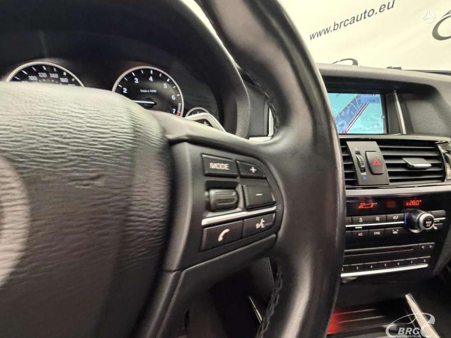Black BMW X4 2015 in Vilnius, with an engine capacity of 2.00 L and mileage of 206 thousand km for 10900 €, photo 30 on AUTOMOTO.COM.LV