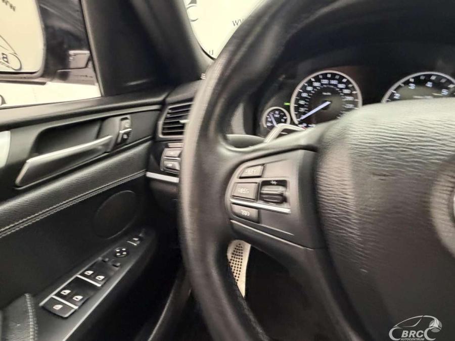 Black BMW X4 2015 in Vilnius, with an engine capacity of 2.00 L and mileage of 206 thousand km for 10900 €, photo 31 on AUTOMOTO.COM.LV