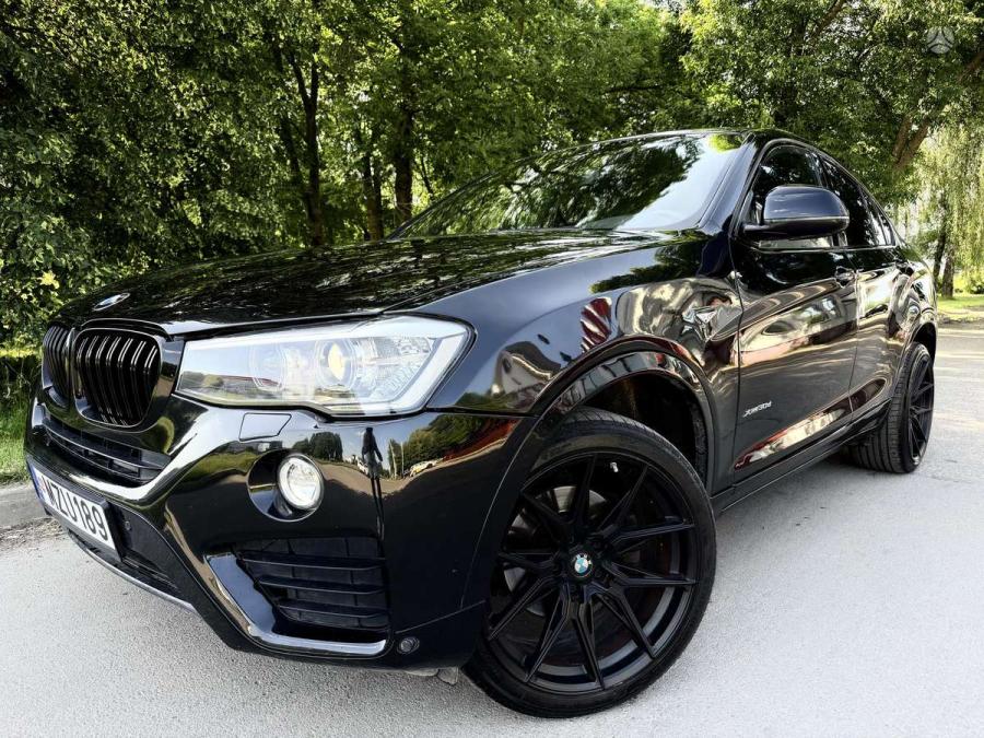 Melns BMW X4 2015 Kauņa, ar dzinēja tilpumu 2.99 L un nobraukumu 277 tūkst. km par 15750 €, foto 1 vietnē AUTOMOTO.COM.LV