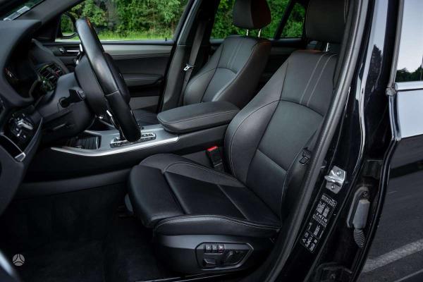 Black BMW X4 2015 in Elektrenai, with an engine capacity of 2.00 L and mileage of 282 thousand km for 17300 €, photo 10 on AUTOMOTO.COM.LV