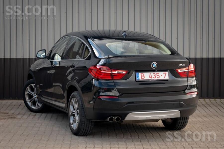 Black BMW X4 2015 in Talsi, with an engine capacity of 3.00 L and mileage of 226 thousand km for 15950 €, photo 5 on AUTOMOTO.COM.LV