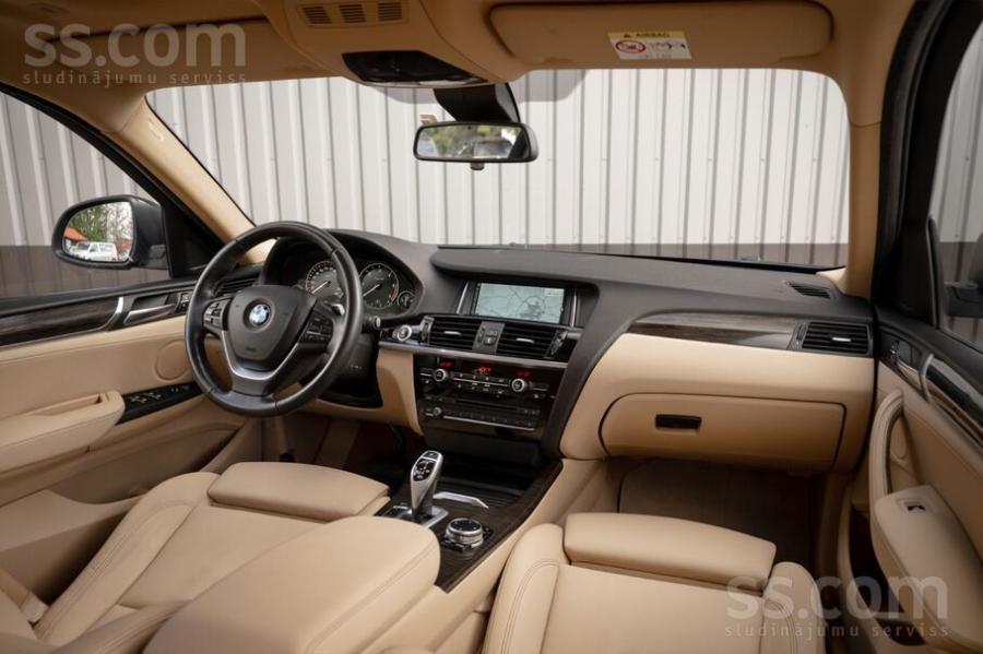 Black BMW X4 2015 in Talsi, with an engine capacity of 3.00 L and mileage of 226 thousand km for 15950 €, photo 9 on AUTOMOTO.COM.LV