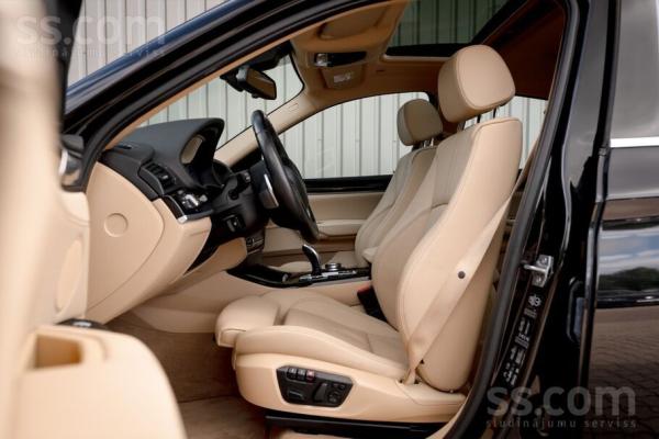 Black BMW X4 2015 in Talsi, with an engine capacity of 3.00 L and mileage of 226 thousand km for 15950 €, photo 9 on AUTOMOTO.COM.LV