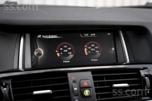 Black BMW X4 2015 in Talsi, with an engine capacity of 3.00 L and mileage of 226 thousand km for 15950 €, photo 21 on AUTOMOTO.COM.LV