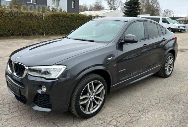Black BMW X4 2016 in Jurmala, with an engine capacity of 2.00 L and mileage of 0 thousand km for 17950 €, photo 1 on AUTOMOTO.COM.LV