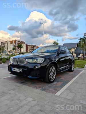 Black BMW X4 2016 in Riga, with an engine capacity of 3.00 L and mileage of 201 thousand km for 18490 €, photo  on AUTOMOTO.COM.LV