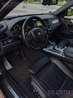 Black BMW X4 2016 in Riga, with an engine capacity of 3.00 L and mileage of 201 thousand km for 18490 €, photo 11 on AUTOMOTO.COM.LV