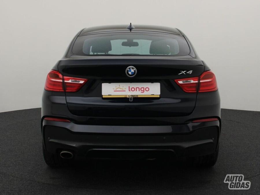 Black BMW X4 2016 in Vilnius, with an engine capacity of 2.00 L and mileage of 153 thousand km for 20399 €, photo 5 on AUTOMOTO.COM.LV