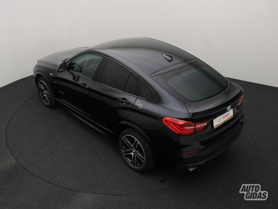 Black BMW X4 2016 in Vilnius, with an engine capacity of 2.00 L and mileage of 153 thousand km for 20399 €, photo 12 on AUTOMOTO.COM.LV