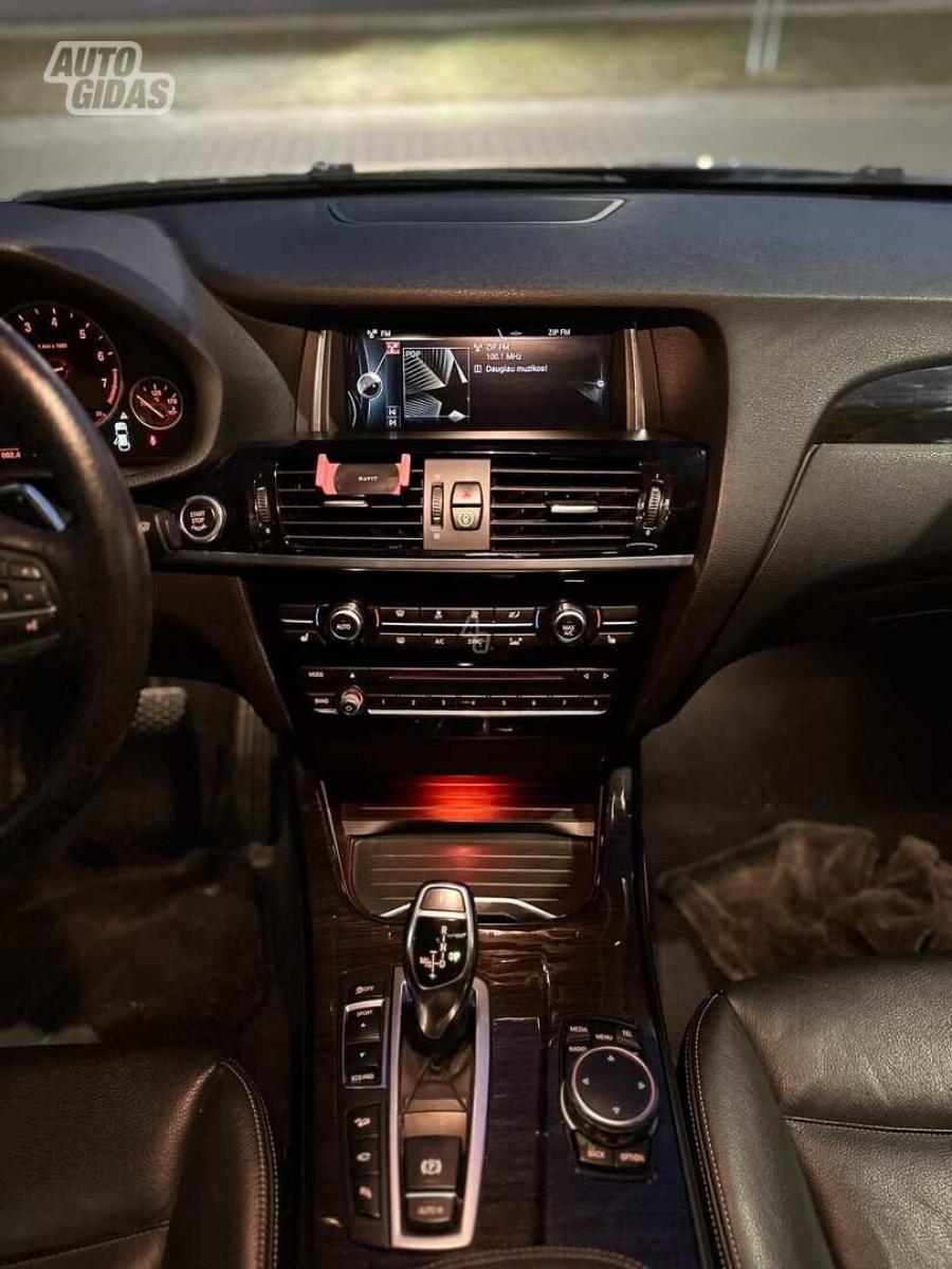 Melns BMW X4 2016 Viļņa, ar dzinēja tilpumu 2.00 L un nobraukumu 155 tūkst. km par 16500 €, foto 15 vietnē AUTOMOTO.COM.LV