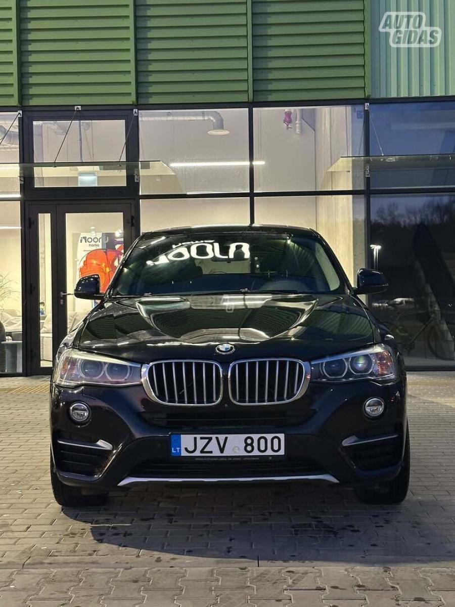 Black BMW X4 2016 in Vilnius, with an engine capacity of 2.00 L and mileage of 155 thousand km for 16500 €, photo 3 on AUTOMOTO.COM.LV