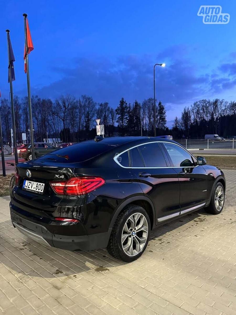 Black BMW X4 2016 in Vilnius, with an engine capacity of 2.00 L and mileage of 155 thousand km for 16500 €, photo 5 on AUTOMOTO.COM.LV