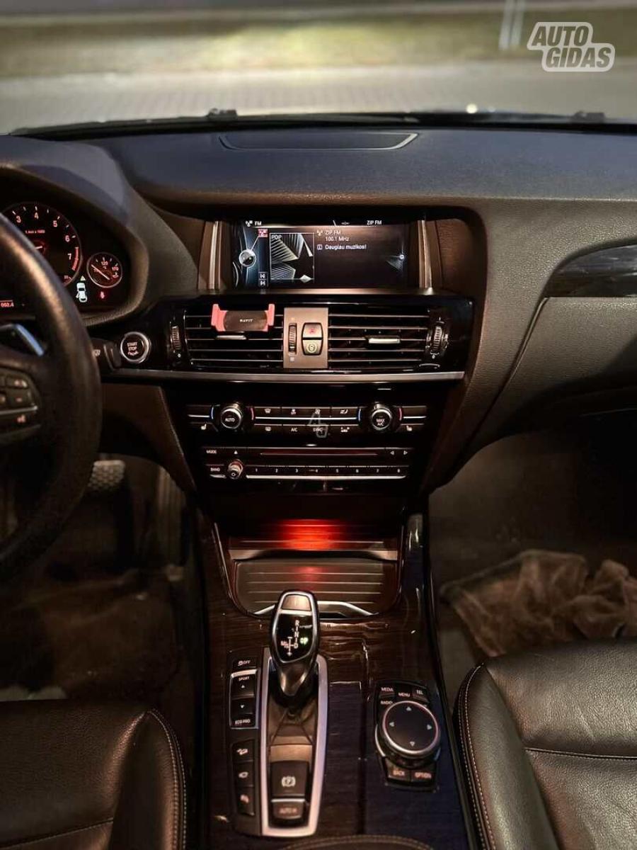 Black BMW X4 2016 in Vilnius, with an engine capacity of 2.00 L and mileage of 155 thousand km for 16500 €, photo 15 on AUTOMOTO.COM.LV