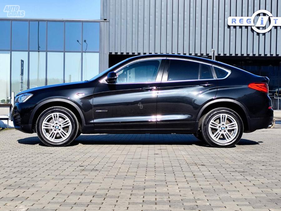 Black BMW X4 2016 in Siauliai, with an engine capacity of 2.00 L and mileage of 303 thousand km for 14990 €, photo 5 on AUTOMOTO.COM.LV