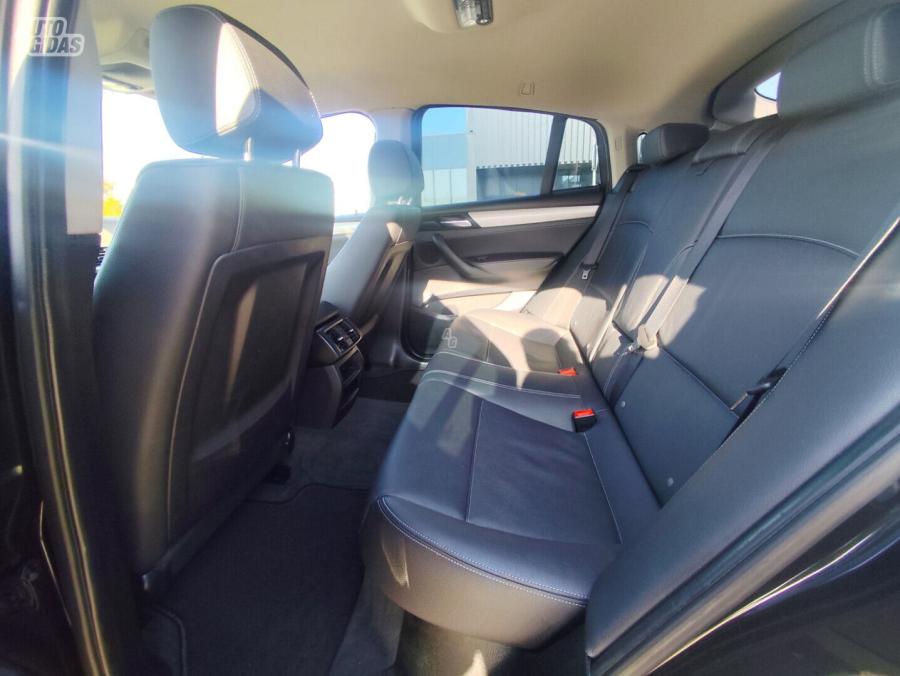 Black BMW X4 2016 in Siauliai, with an engine capacity of 2.00 L and mileage of 303 thousand km for 14990 €, photo 25 on AUTOMOTO.COM.LV