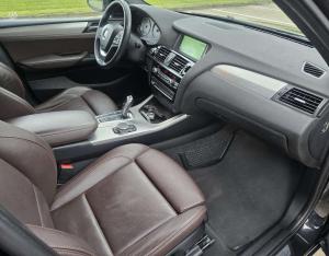 Black BMW X4 2016 in Panevezys, with an engine capacity of 2.00 L and mileage of 279 thousand km for 13499 €, photo 12 on AUTOMOTO.COM.LV