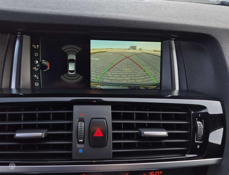 Black BMW X4 2016 in Panevezys, with an engine capacity of 2.00 L and mileage of 279 thousand km for 13499 €, photo 24 on AUTOMOTO.COM.LV