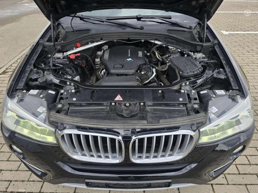 Black BMW X4 2016 in Panevezys, with an engine capacity of 2.00 L and mileage of 279 thousand km for 13499 €, photo 30 on AUTOMOTO.COM.LV