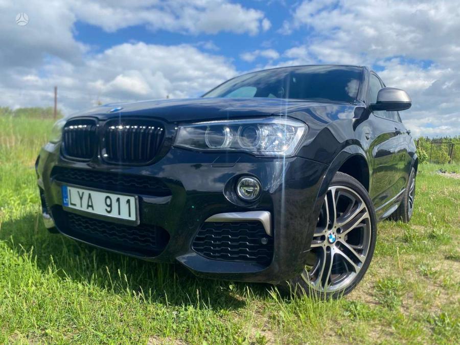 Black BMW X4 2016 in Vilnius, with an engine capacity of 3.00 L and mileage of 195 thousand km for 21450 €, photo 3 on AUTOMOTO.COM.LV
