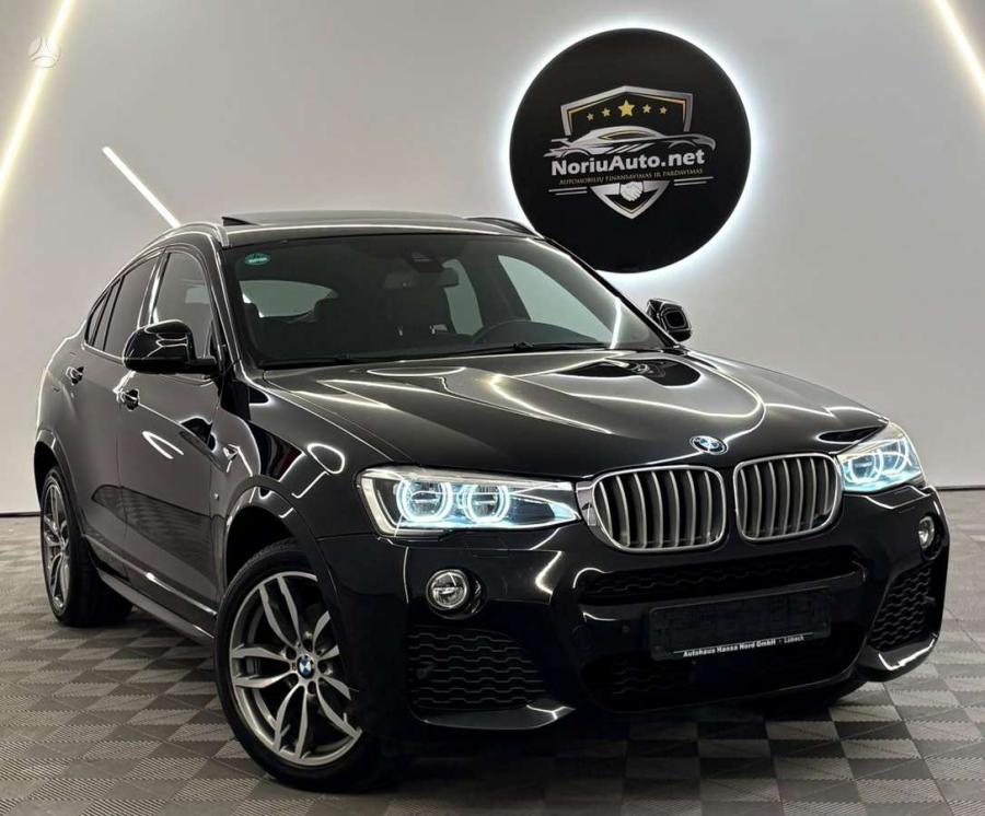 Black BMW X4 2016 in Marijampole, with an engine capacity of 2.99 L and mileage of 254 thousand km for 17700 €, photo 1 on AUTOMOTO.COM.LV