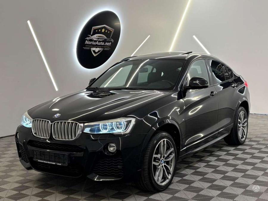 Black BMW X4 2016 in Marijampole, with an engine capacity of 2.99 L and mileage of 254 thousand km for 17700 €, photo 15 on AUTOMOTO.COM.LV