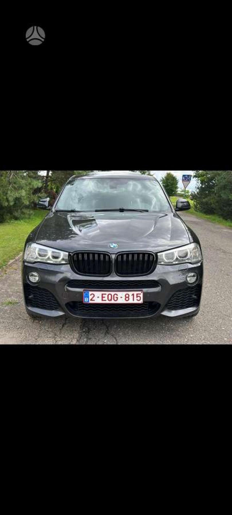 Black BMW X4 2016 in Vilnius, with an engine capacity of 2.00 L and mileage of 194 thousand km for 15999 €, photo 3 on AUTOMOTO.COM.LV
