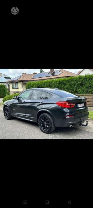 Black BMW X4 2016 in Vilnius, with an engine capacity of 2.00 L and mileage of 194 thousand km for 15999 €, photo 5 on AUTOMOTO.COM.LV