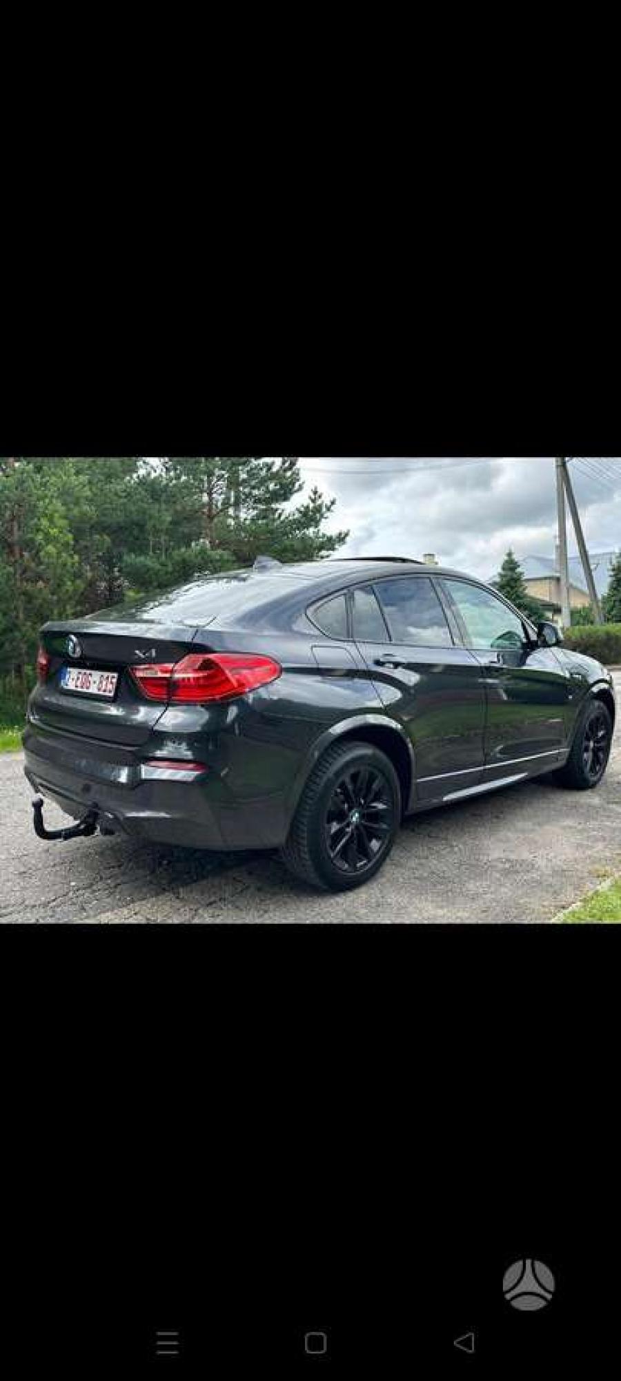 Black BMW X4 2016 in Vilnius, with an engine capacity of 2.00 L and mileage of 194 thousand km for 15999 €, photo 7 on AUTOMOTO.COM.LV