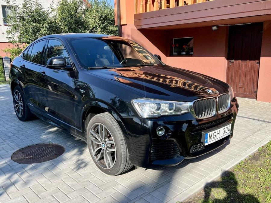 Melns BMW X4 2016 Druskininkai, ar dzinēja tilpumu 2.00 L un nobraukumu 251 tūkst. km par 17300 €, foto 1 vietnē AUTOMOTO.COM.LV