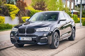 Black BMW X4 2017 in Riga, with an engine capacity of 3.00 L and mileage of 0 thousand km for 17990 €, photo  on AUTOMOTO.COM.LV