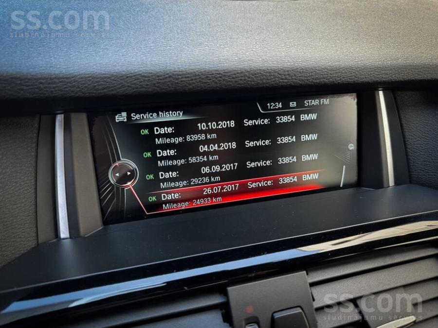 Black BMW X4 2017 in Riga, with an engine capacity of 2.00 L and mileage of 278 thousand km for 18900 €, photo 21 on AUTOMOTO.COM.LV