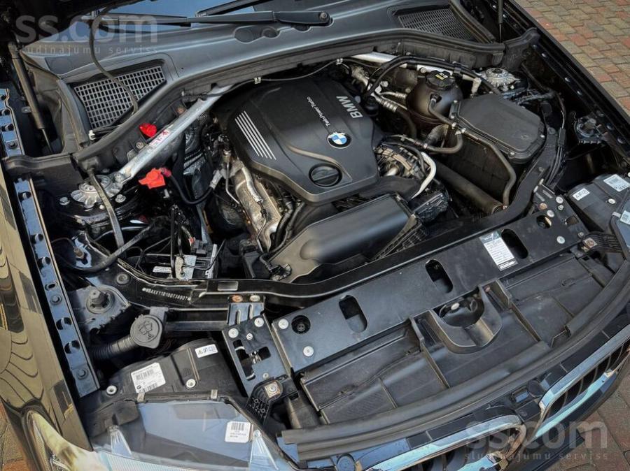 Black BMW X4 2017 in Riga, with an engine capacity of 2.00 L and mileage of 278 thousand km for 18900 €, photo 27 on AUTOMOTO.COM.LV