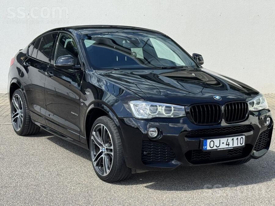 Black BMW X4 2017 in Riga, with an engine capacity of 3.00 L and mileage of 0 thousand km for 16950 €, photo 3 on AUTOMOTO.COM.LV