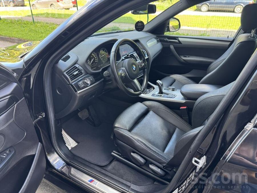 Black BMW X4 2017 in Riga, with an engine capacity of 3.00 L and mileage of 0 thousand km for 16950 €, photo 6 on AUTOMOTO.COM.LV
