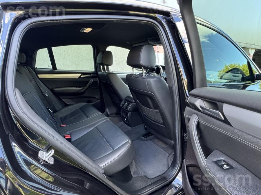 Black BMW X4 2017 in Riga, with an engine capacity of 3.00 L and mileage of 0 thousand km for 16950 €, photo 10 on AUTOMOTO.COM.LV