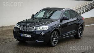 Black BMW X4 2017 in Riga, with an engine capacity of 3.00 L and mileage of 220 thousand km for 18450 €, photo  on AUTOMOTO.COM.LV