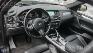 Black BMW X4 2017 in Riga, with an engine capacity of 3.00 L and mileage of 220 thousand km for 18450 €, photo 20 on AUTOMOTO.COM.LV