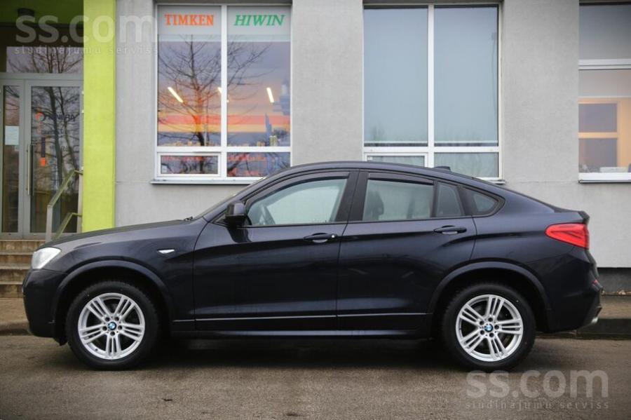 Black BMW X4 2018 in Riga, with an engine capacity of 2.00 L and mileage of 206 thousand km for 22995 €, photo 2 on AUTOMOTO.COM.LV