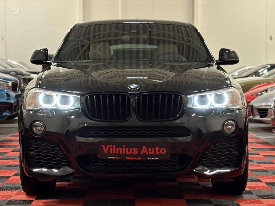 Black BMW X4 2018 in Vilnius, with an engine capacity of 2.98 L and mileage of 68 thousand km for 23990 €, photo 2 on AUTOMOTO.COM.LV