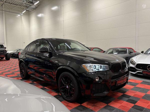 Black BMW X4 2018 in Vilnius, with an engine capacity of 2.98 L and mileage of 68 thousand km for 23990 €, photo 3 on AUTOMOTO.COM.LV